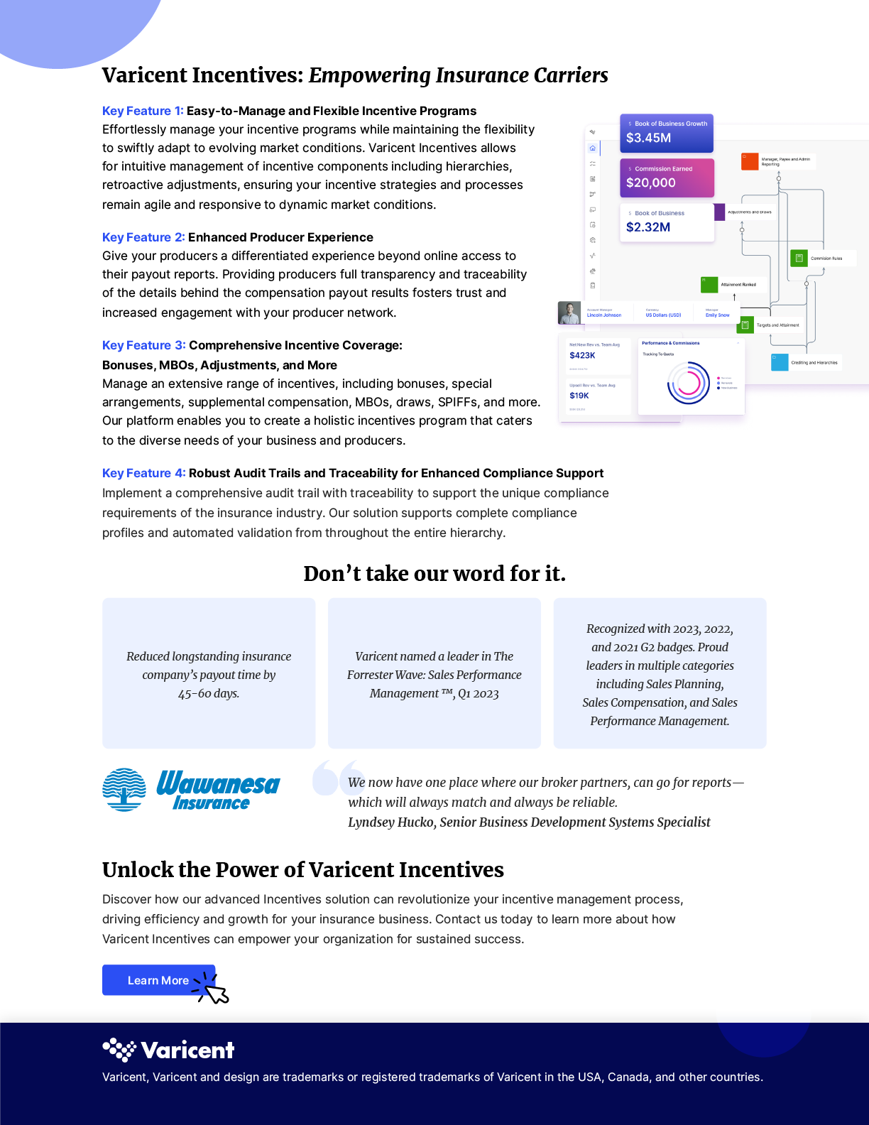 Insurance Solution Sheet | Varicent