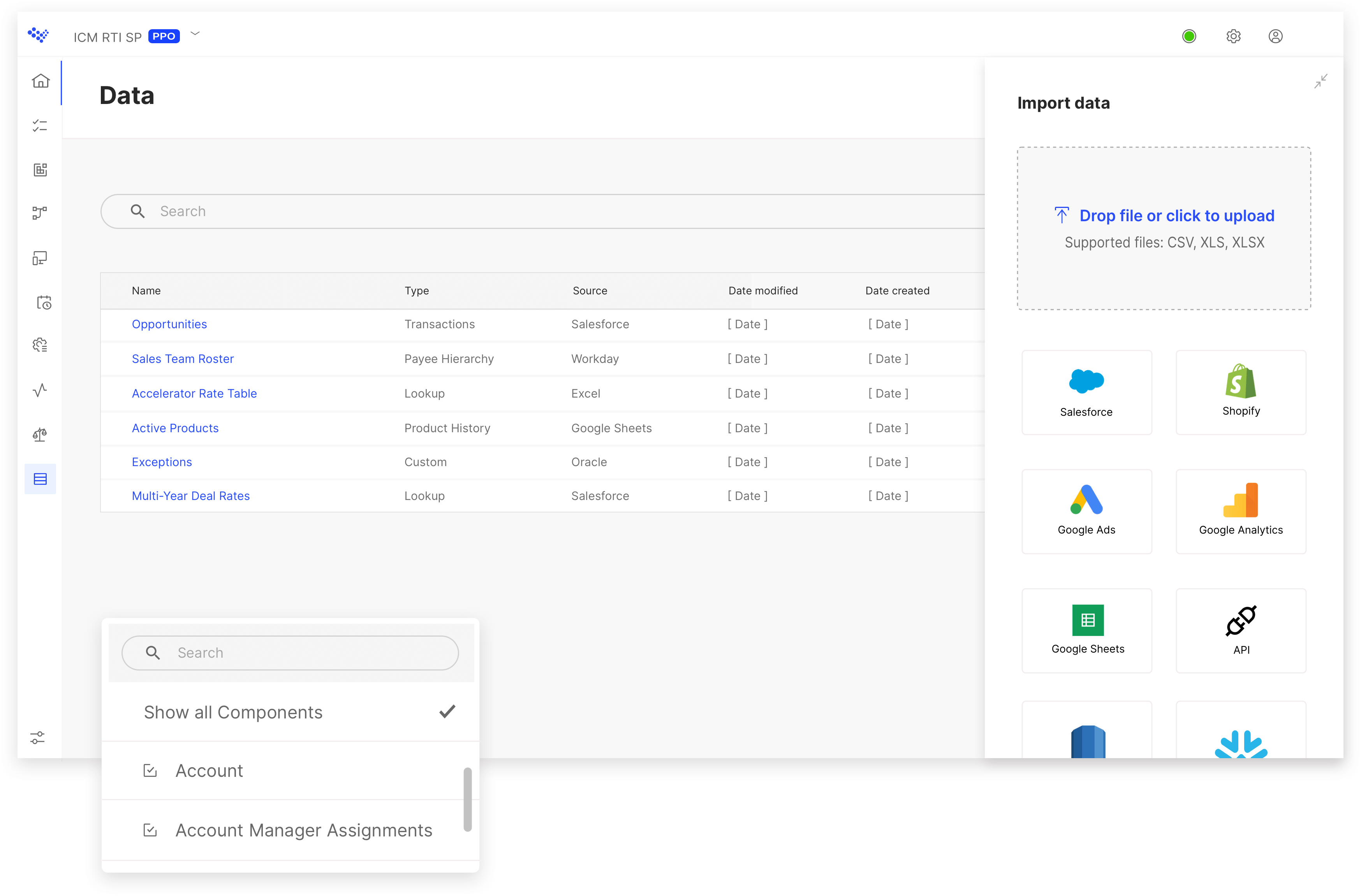 Integrations | Data Management Solutions | Varicent