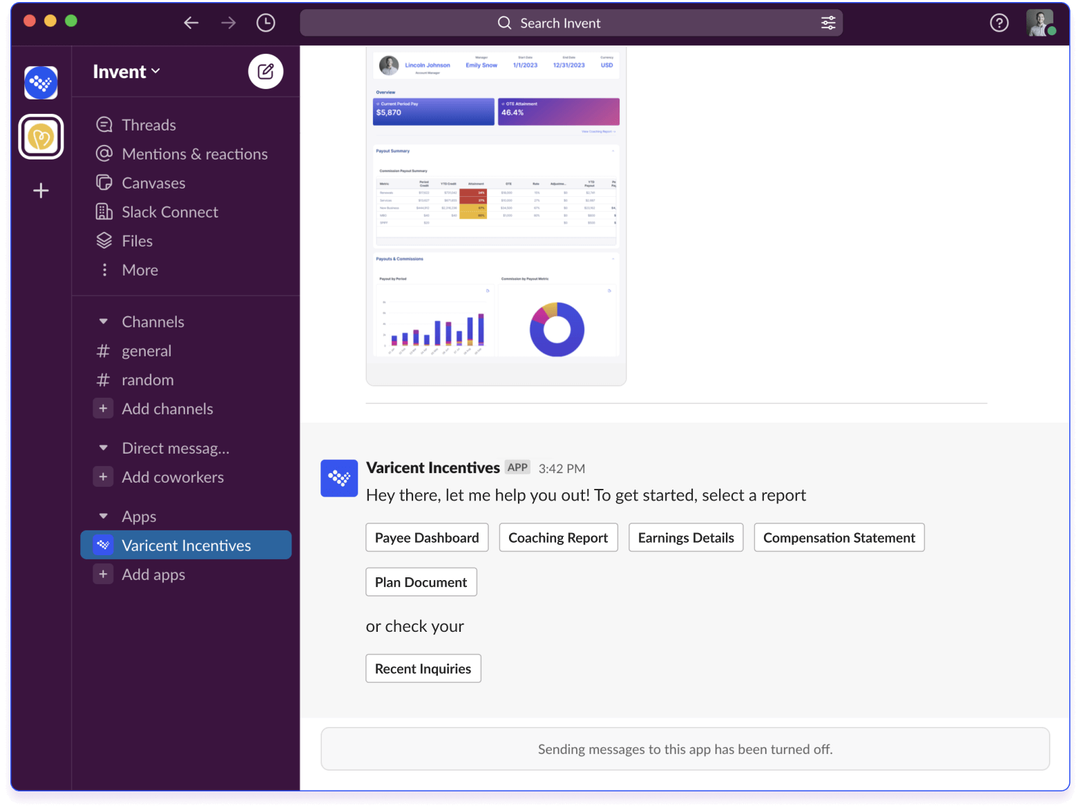 Sales Performance Solution: Easy Integration with Slack