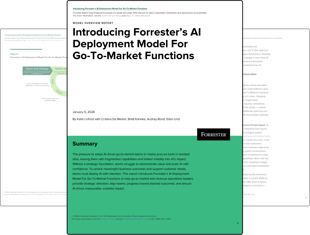Forrester Report: Why Most GTM AI Investments Underperform